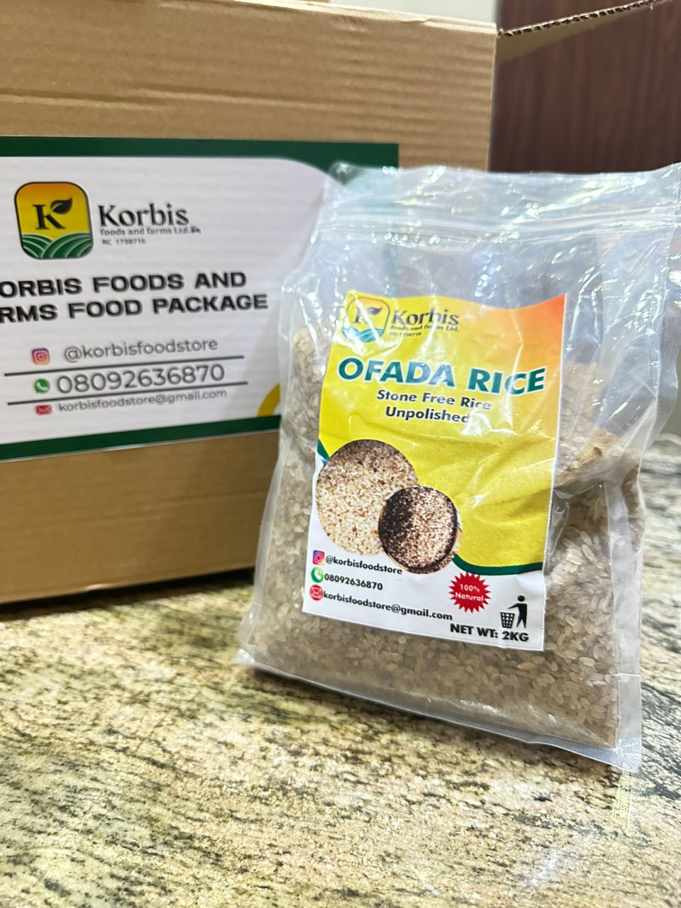 Korbis Ofada Rice 2kg - Korbis